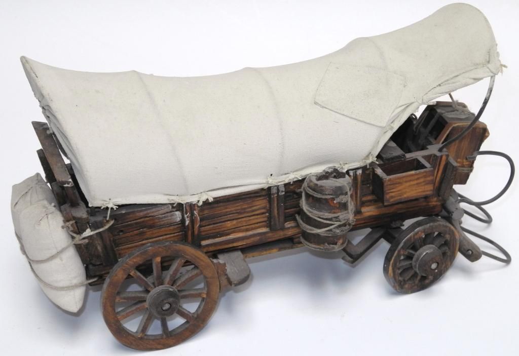 2 Wood Chuck Wagon Models W/ Working Breaks