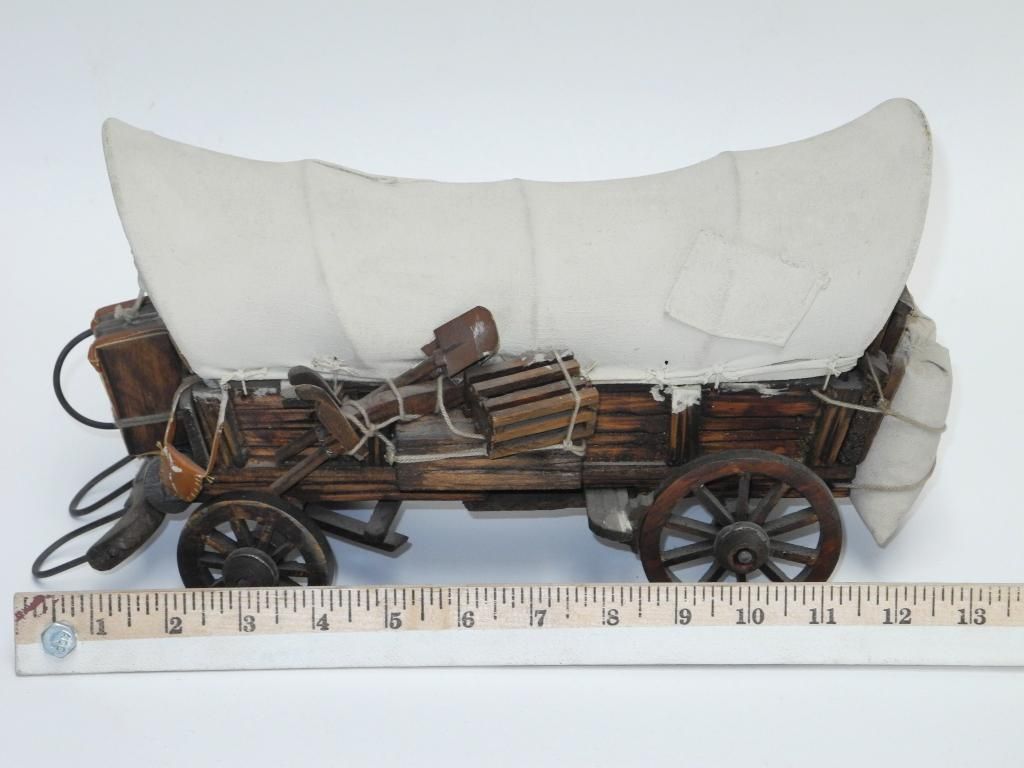 2 Wood Chuck Wagon Models W/ Working Breaks