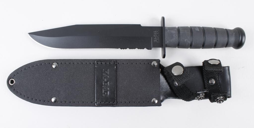 "KA-BAR #1271" Black Fighter Knife