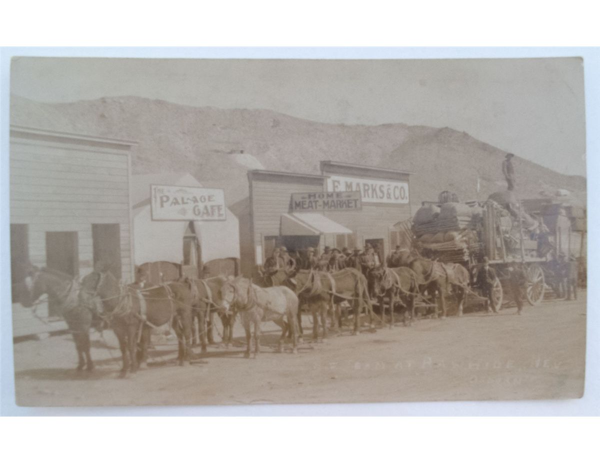 Rawhide, Nevada Street Scene Real Photo Postcard c.1907