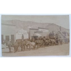 Rawhide, Nevada Street Scene Real Photo Postcard c.1907