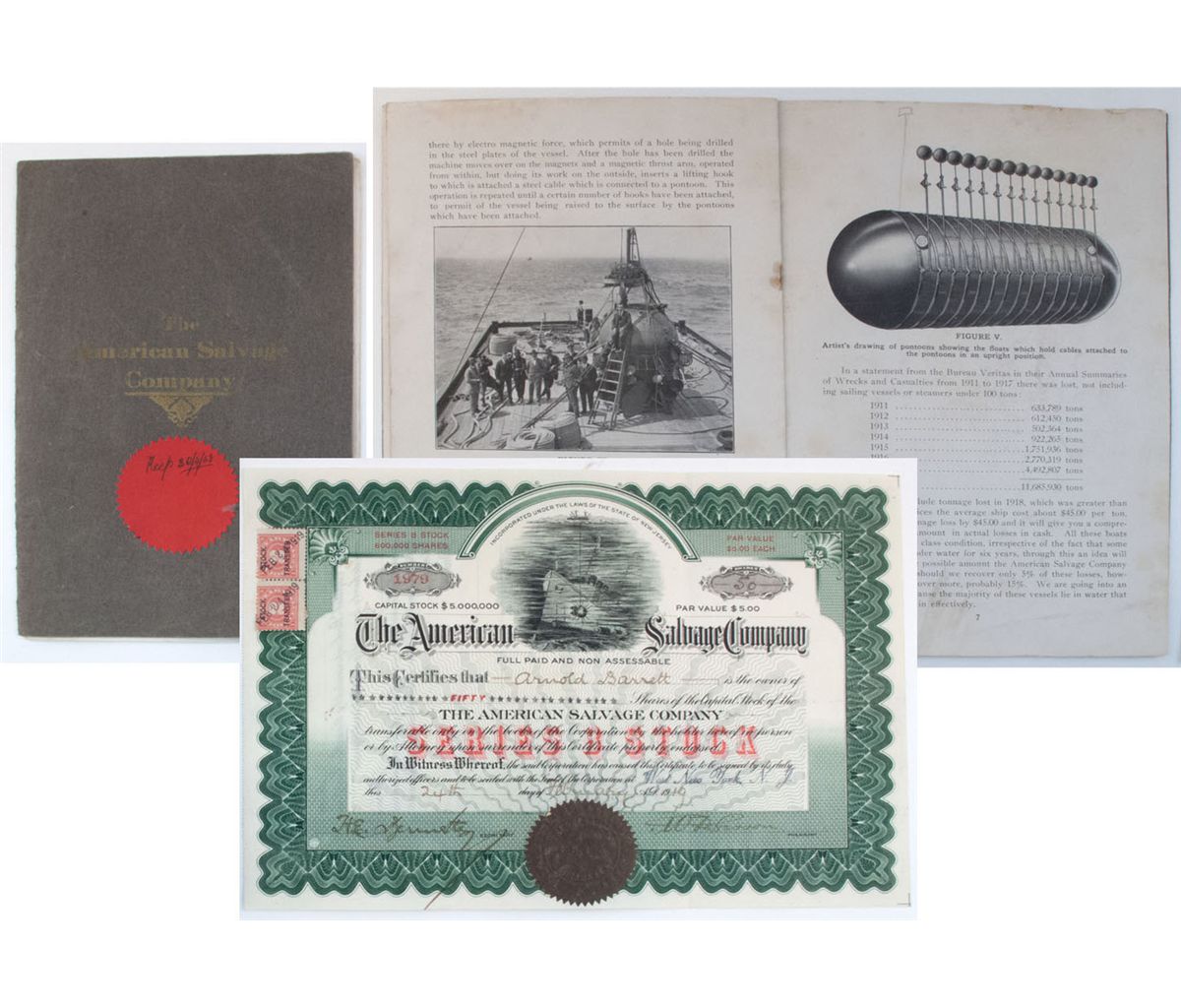 The American Salvage Company Stock Certificate And Prospectus the-american-salvage-company-stock-certificate-and-prospectus