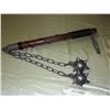 Double Ball Medieval Flail W/Steel Spiked Balls