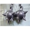 Double Ball Medieval Flail W/Steel Spiked Balls