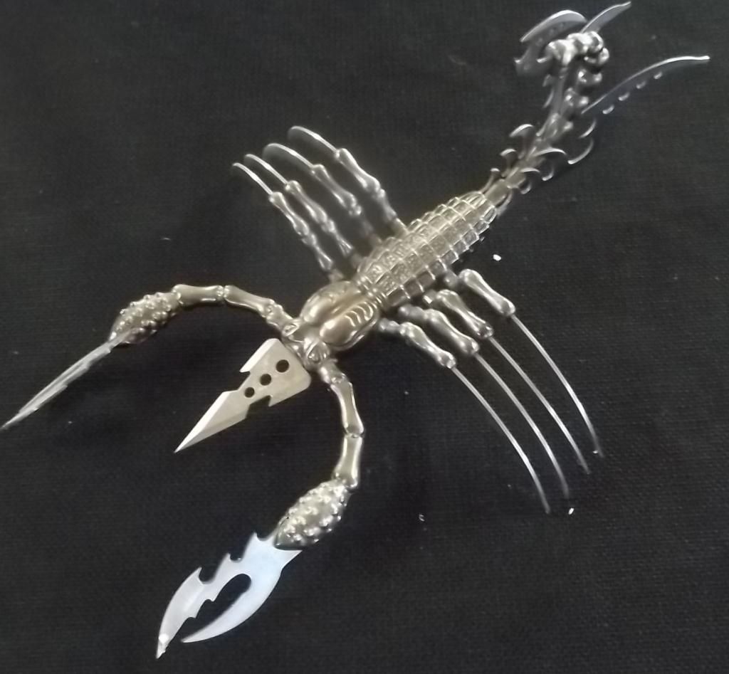Emblazon Of Knife Stainless Steel Scorpion W/