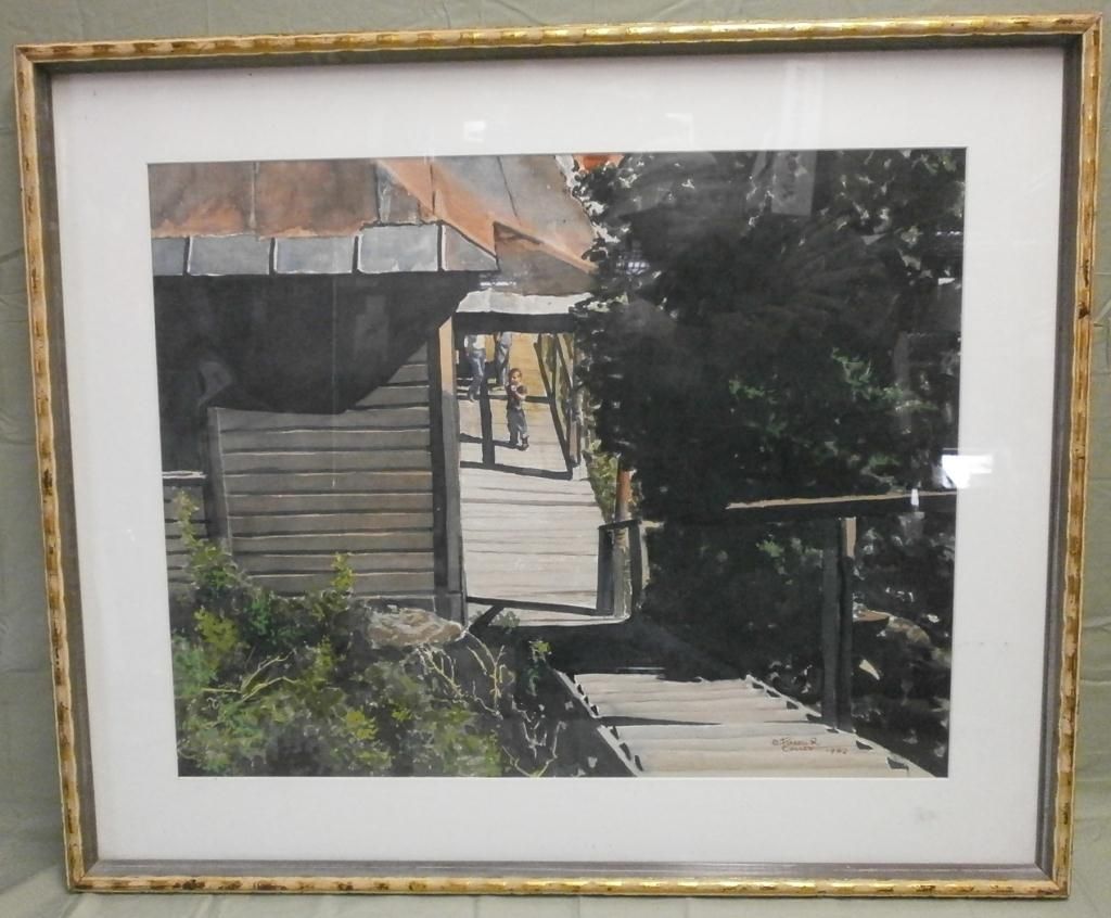 Framed Original Watercolor - Farrell R. Collett