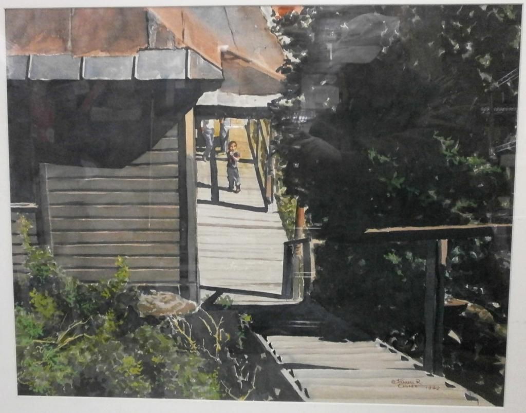 Framed Original Watercolor - Farrell R. Collett