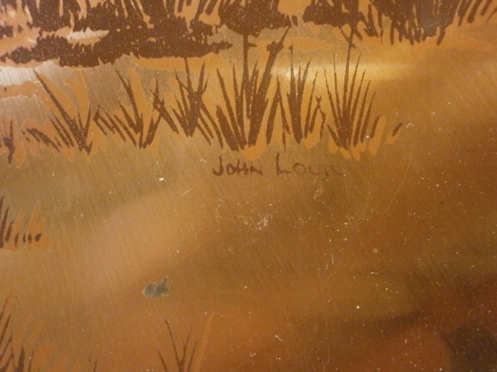 John Louw Copper Relief 3D African Kudu