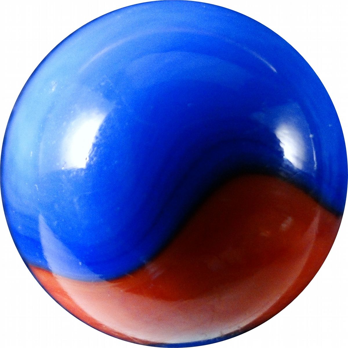Marbles: Lot 50. Akro Agate Company. Corkscrew. 31/32". NM+ 8.9.