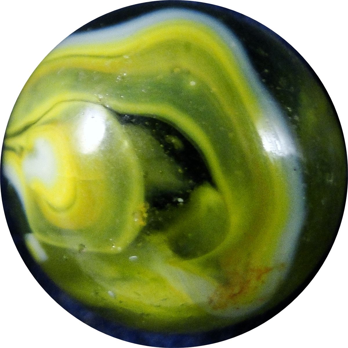 Marble: Lot 104. Champion Agate Company. Swirl. 19/32". Mint- 9.0.