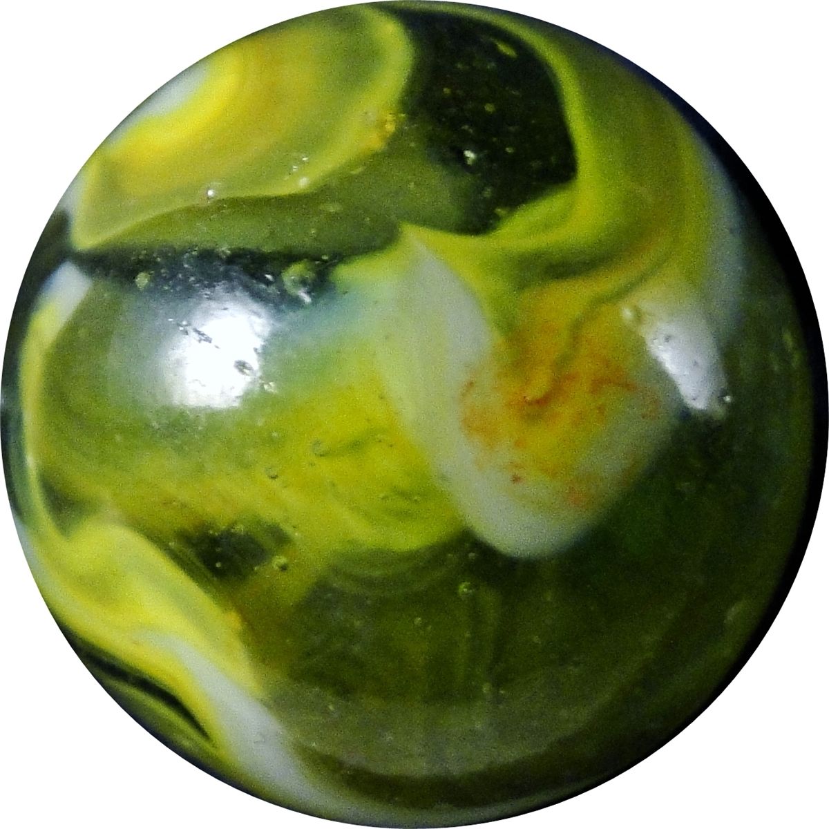 Marble: Lot 104. Champion Agate Company. Swirl. 19/32". Mint- 9.0.