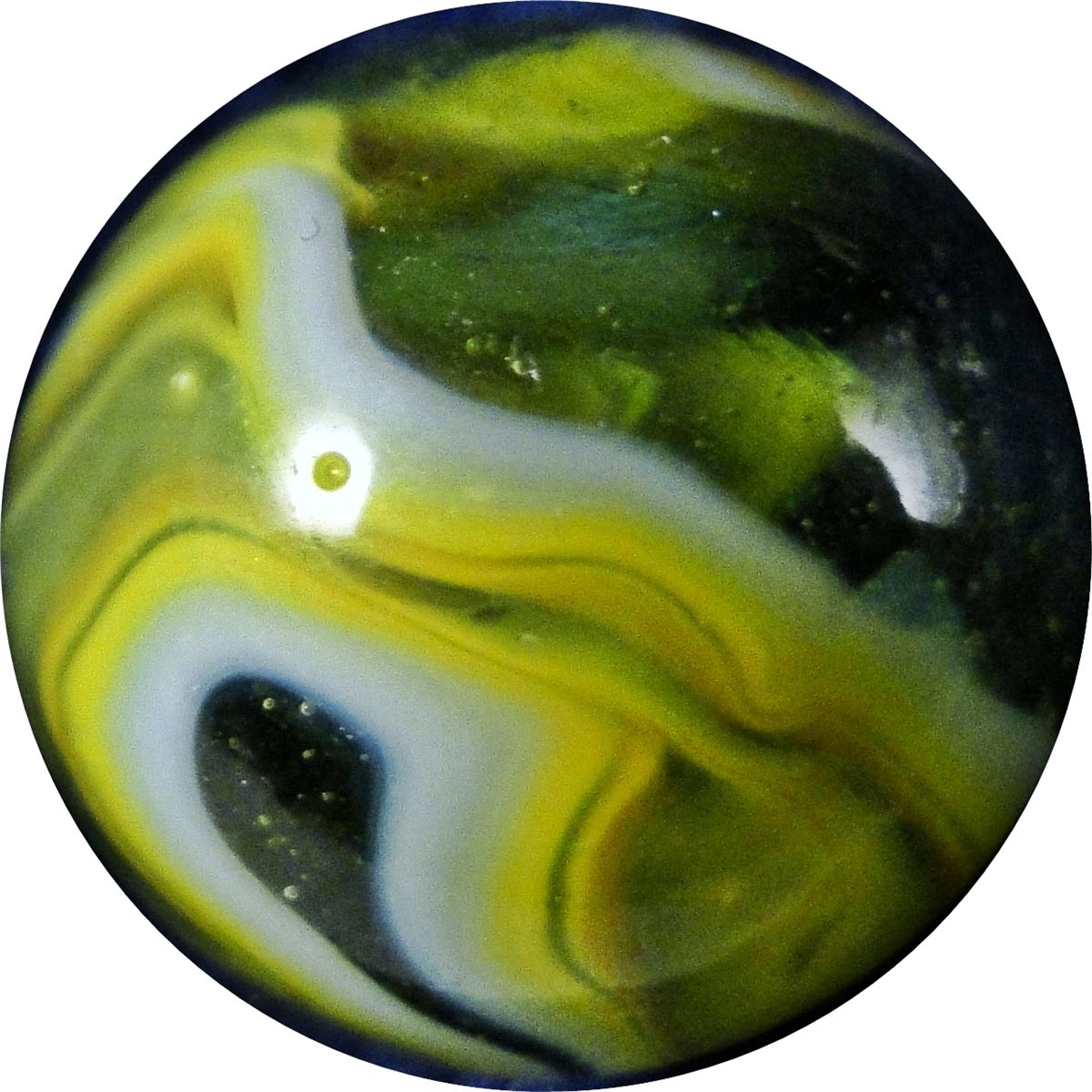 Marble: Lot 104. Champion Agate Company. Swirl. 19/32". Mint- 9.0.