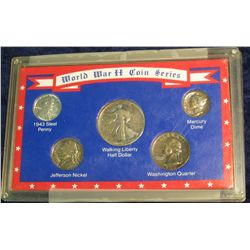 1139. World War II Coin Series. 5-Coin Set.