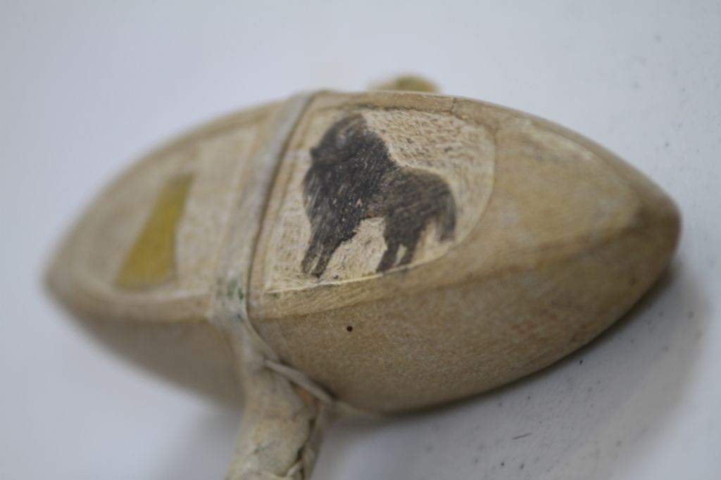 Antique Indian Carved War Mallet