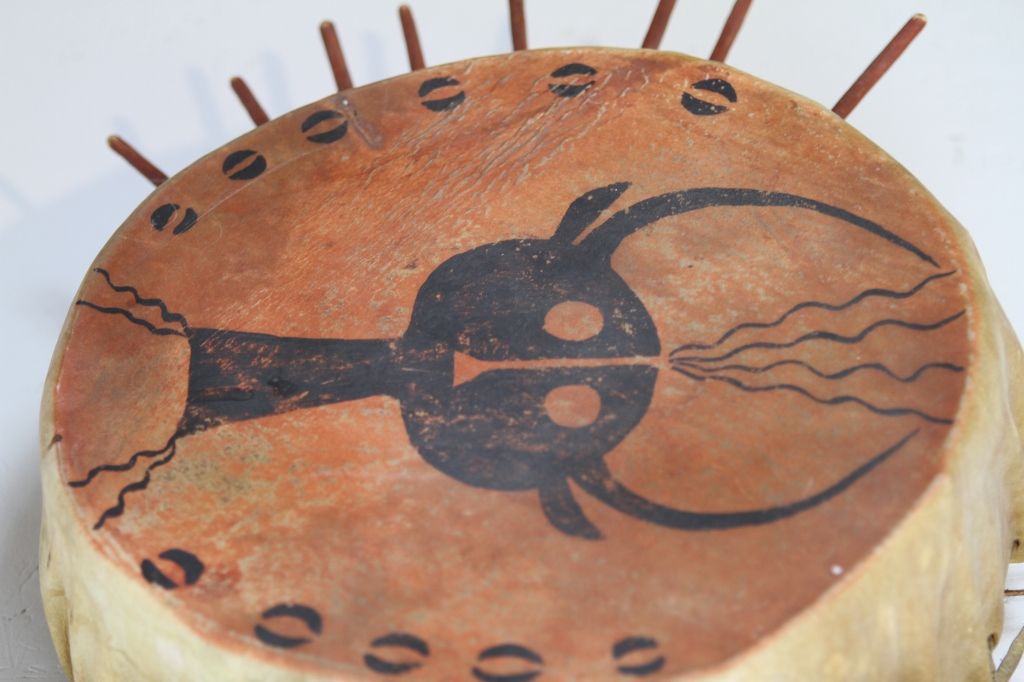 Cheyenne Ghost Bull Curing Drum