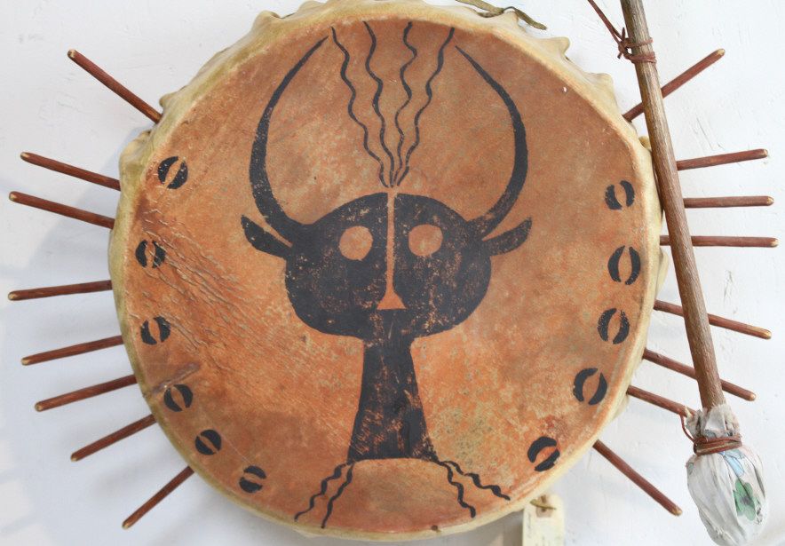 Cheyenne Ghost Bull Curing Drum