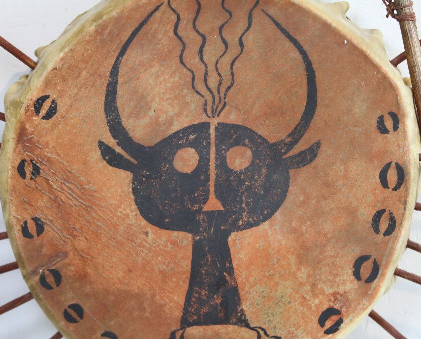 Cheyenne Ghost Bull Curing Drum