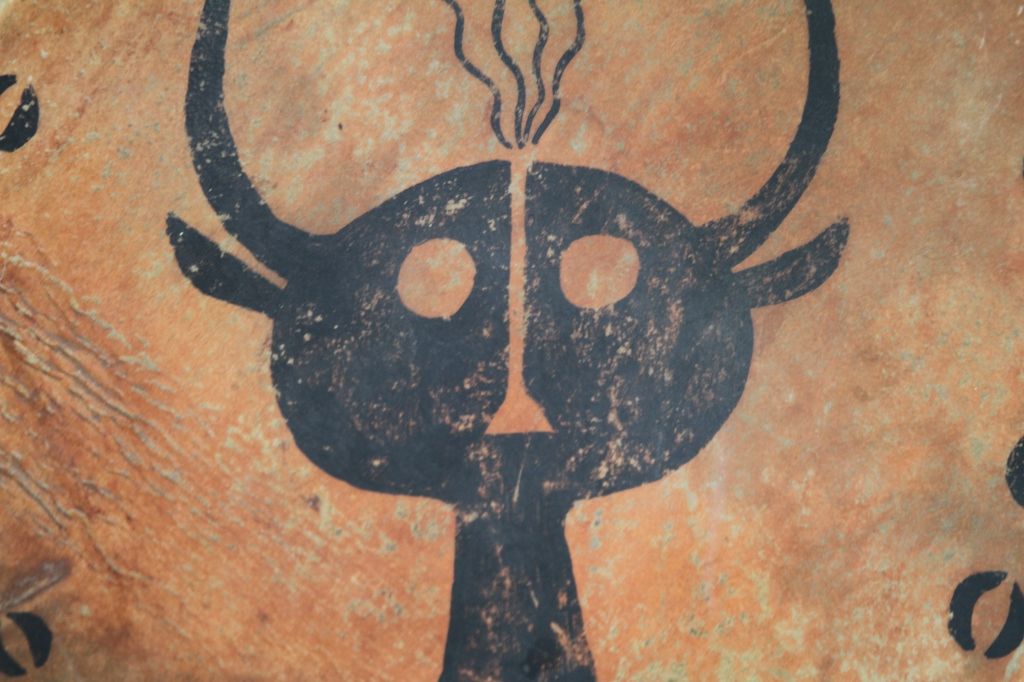 Cheyenne Ghost Bull Curing Drum