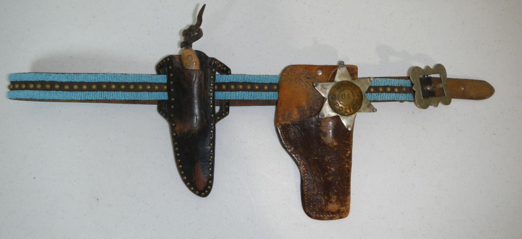 Hopi Indian US Police Badge and Belt.