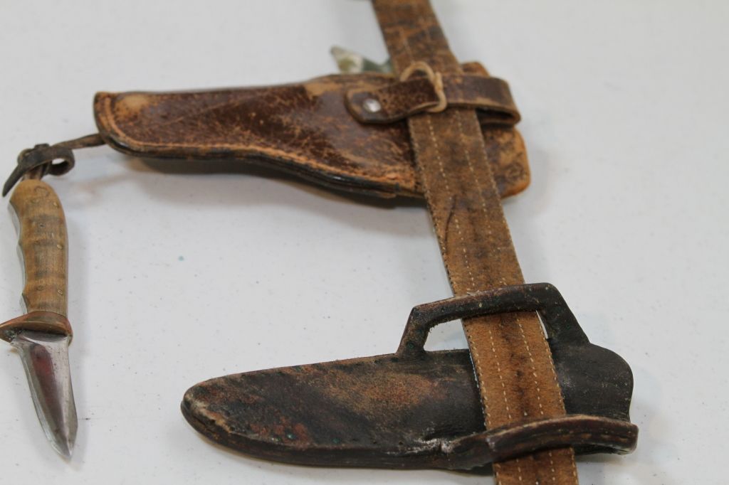 Hopi Indian US Police Badge and Belt.