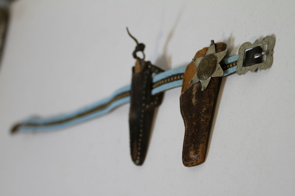 Hopi Indian US Police Badge and Belt.