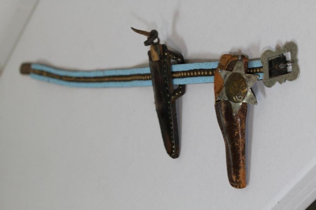 Hopi Indian US Police Badge and Belt.