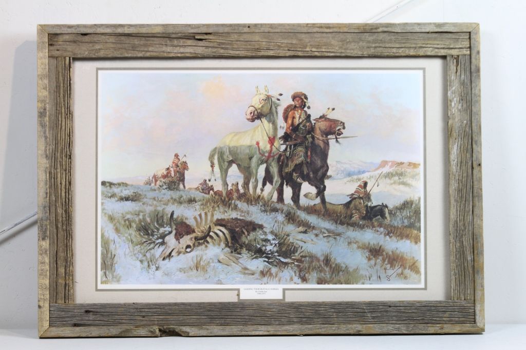"Leading Their Buffalo Horses" by Charlie Dye