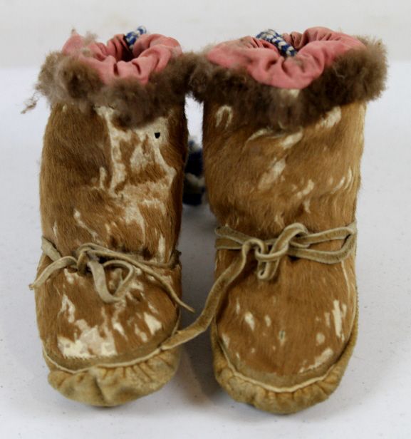 Inuit Eskimo Seal Skin Child's Mukluks