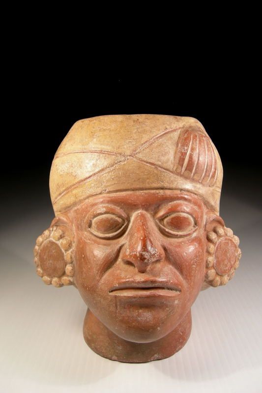 Pre Columbian Moche Portrait Vessel