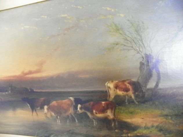 Pair 19th c. oil paintings signed WJ Shayer