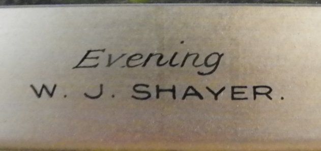 Pair 19th c. oil paintings signed WJ Shayer