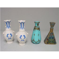 Group lot 4 vases