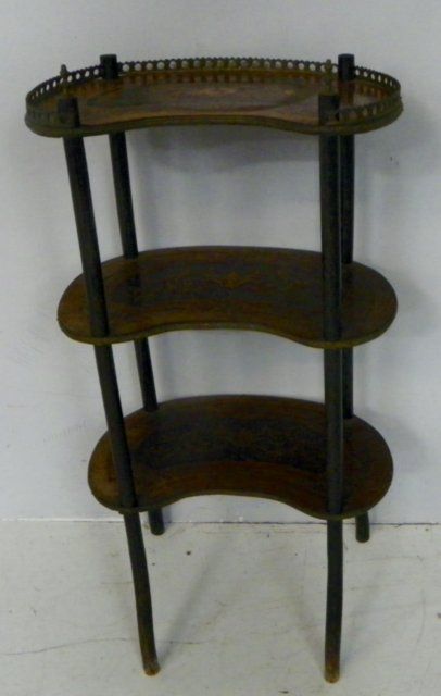 French Victorian kidney shaped stand