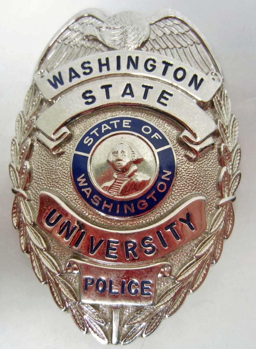 WASHINGTON STATE UNIVERSITY POLICE LAW BADGE