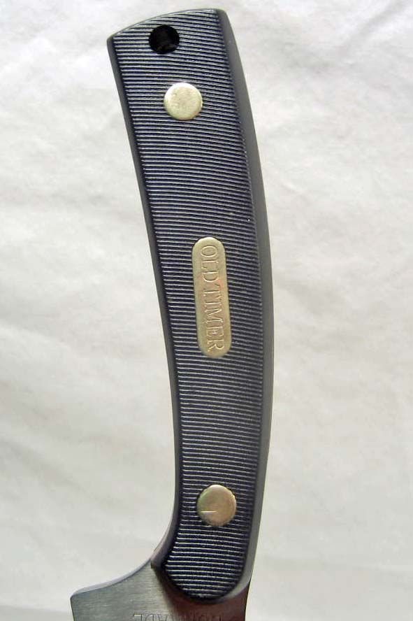 SCHRADE OLD TIMER SHARPFINGER SKINNER KNIFE W/ SAWCUT DELRIN HANDLE W ...