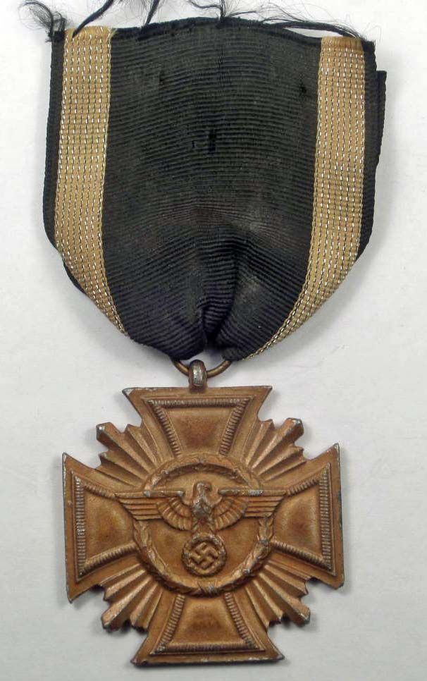 GERMAN NAZI NSDAP LONG SERVICE MEDAL W/ RIBBON