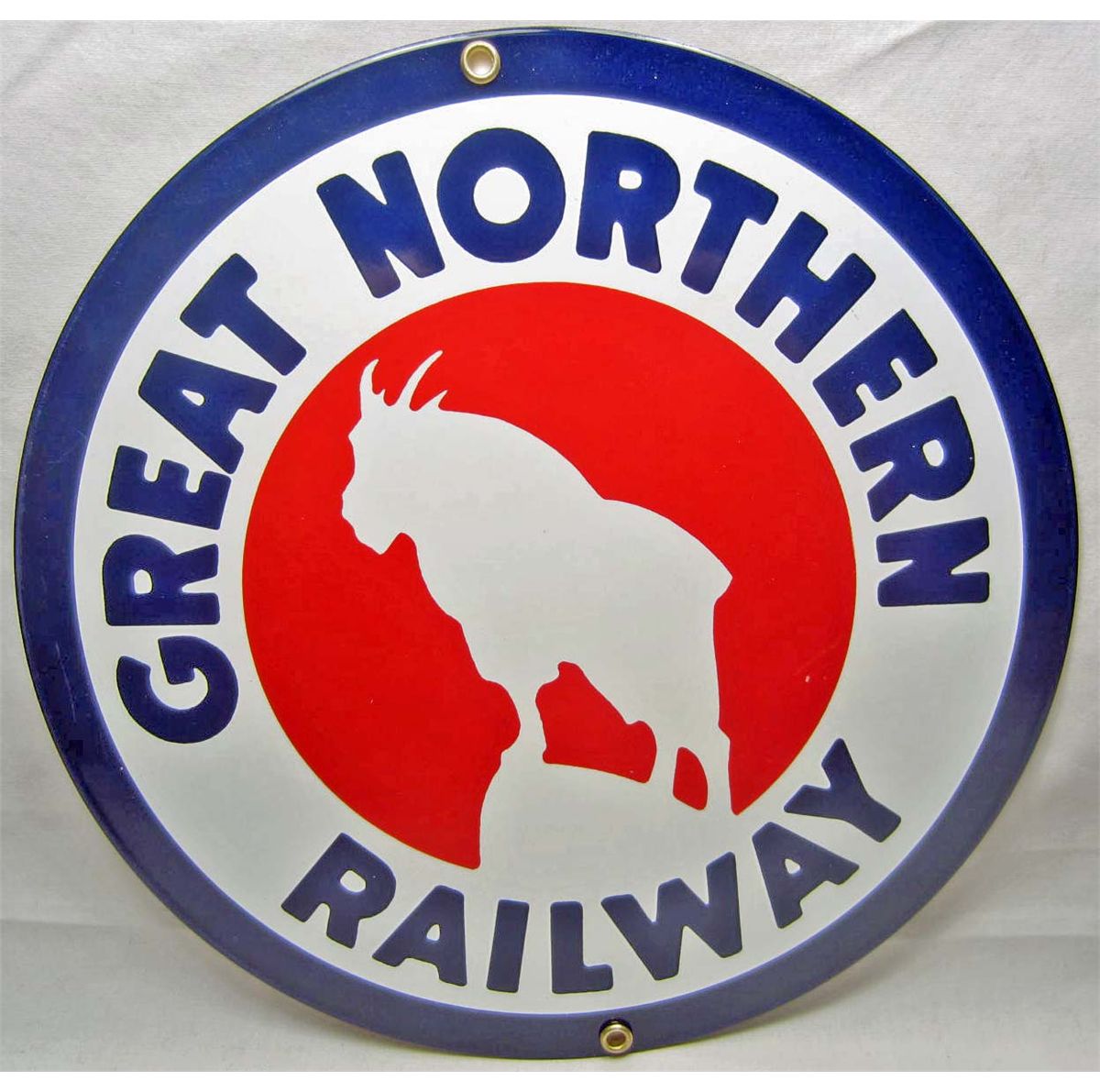 GREAT NORTHERN RAILWAY PORCELAIN SIGN