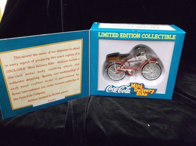 1998 Coca-Cola Mini Delivery Bike New in Box