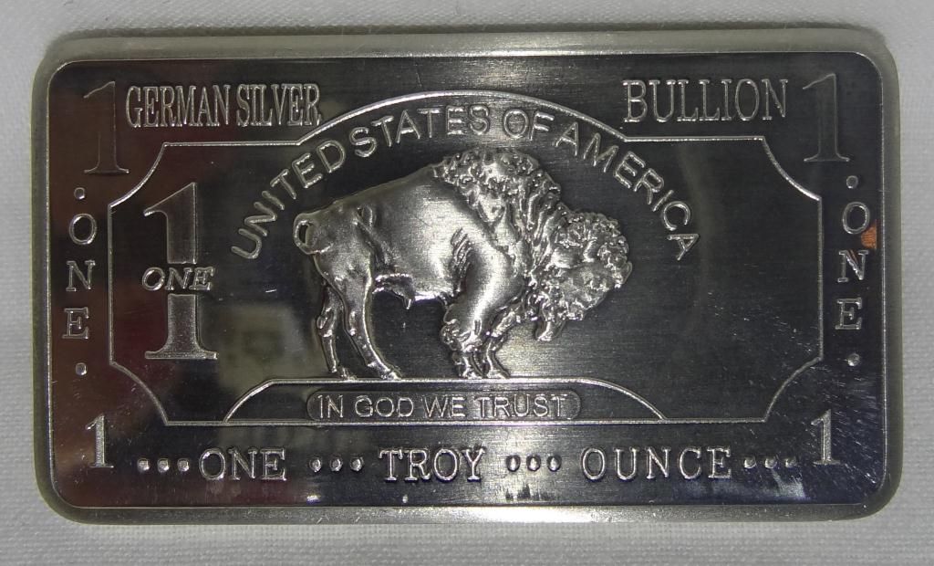 Fine German Silver .999 1Troy Oz. Bar
