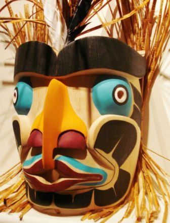 Northwest Coast Native Art Grouse Mask