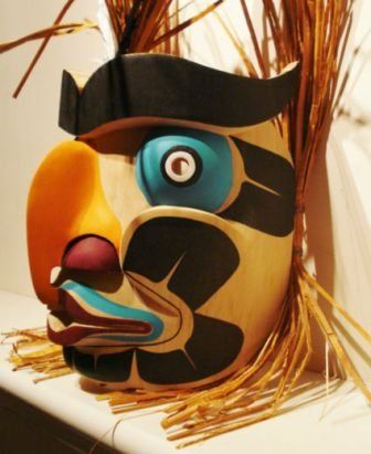 Northwest Coast Native Art Grouse Mask