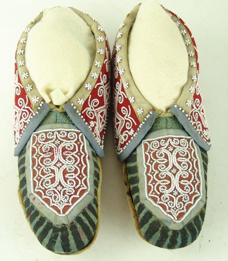Micmac Beaded Moccasins