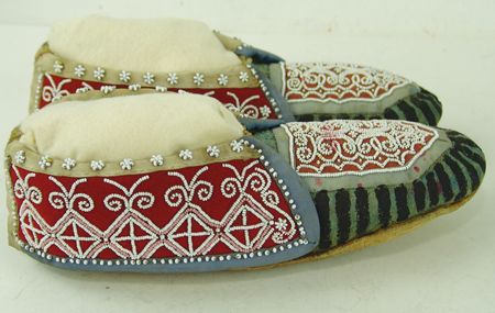 Micmac Beaded Moccasins