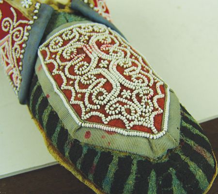 Micmac Beaded Moccasins