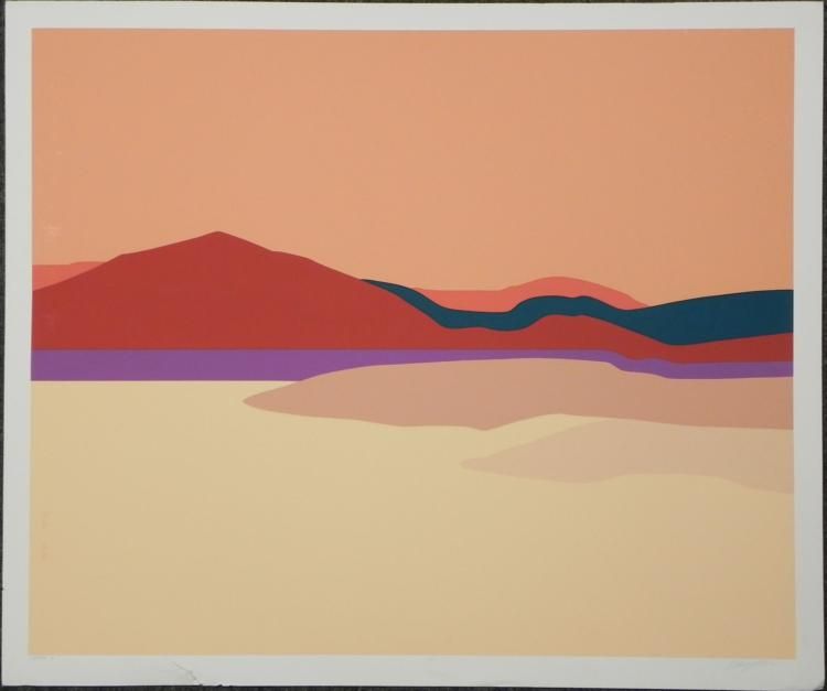 Doug Danz Signed Strata A Proof Mountain Art Print