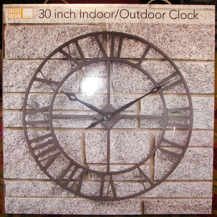 30" inch indoor outdoor clock