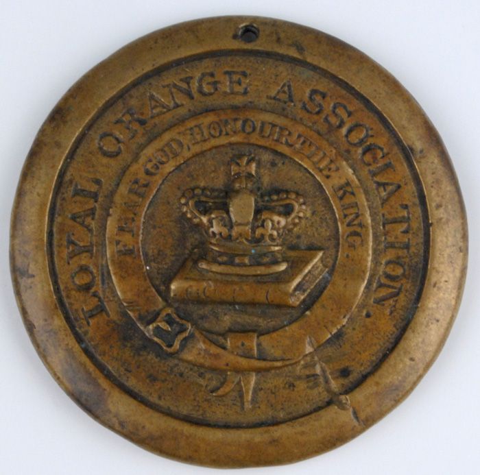 19th Century: Loyal Orange Association medal