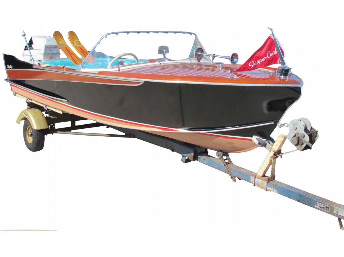 1958 Skipper Craft, Wood, Skiff boat