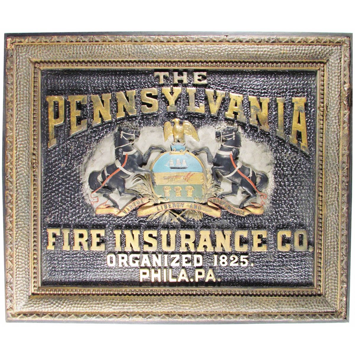 The Pennsylvania Fire Insurance Company Sign
