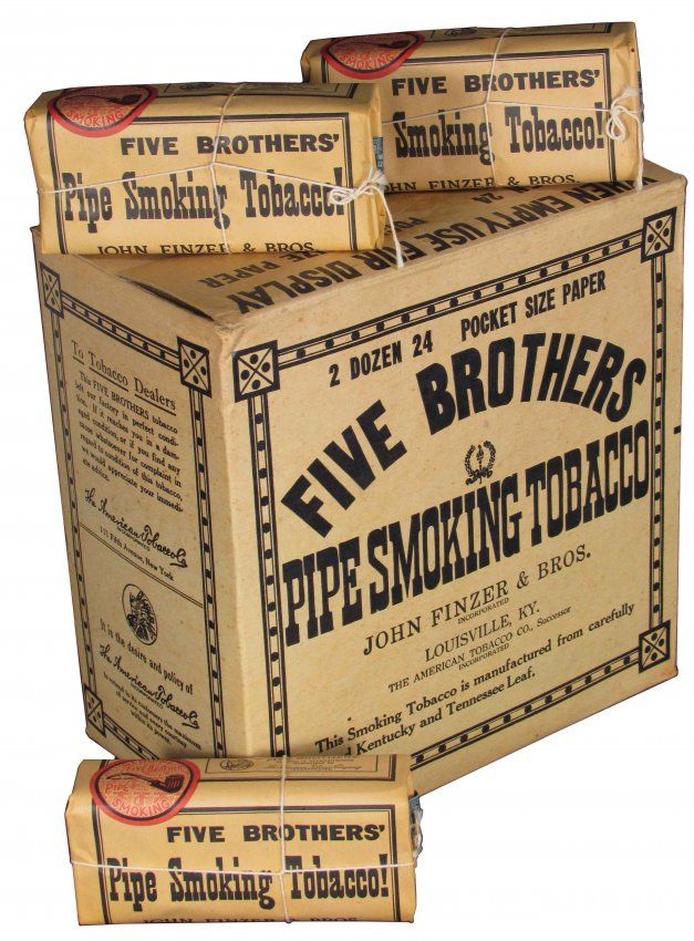 5 Bros. Pipe Smoking Tobacco Cardboard Box